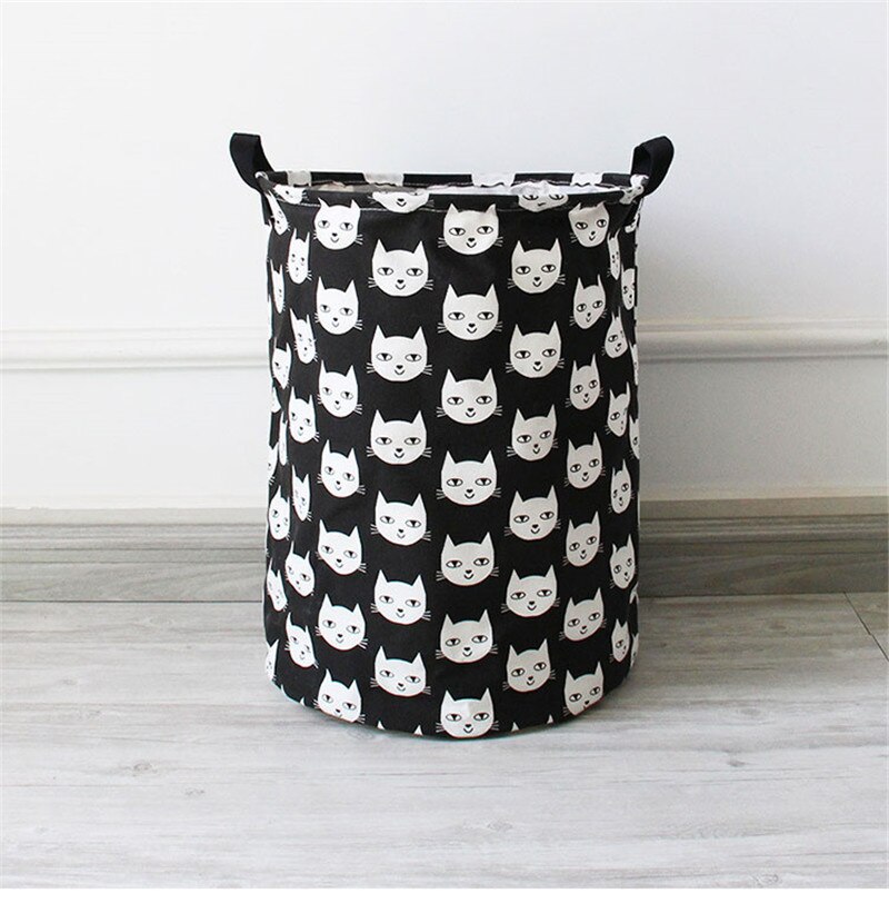 35*45cm Cute Cat Pattern Foldable Laundry Basket H... – Vicedeal