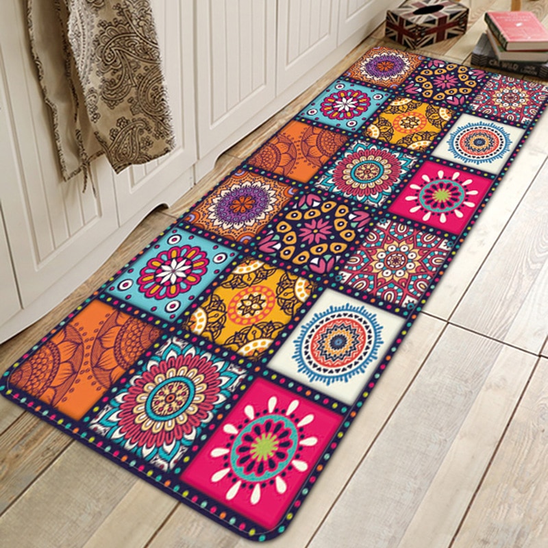 Langria Bohemian Style Bloemen Patroon Tapijt Tapi... – Vicedeal