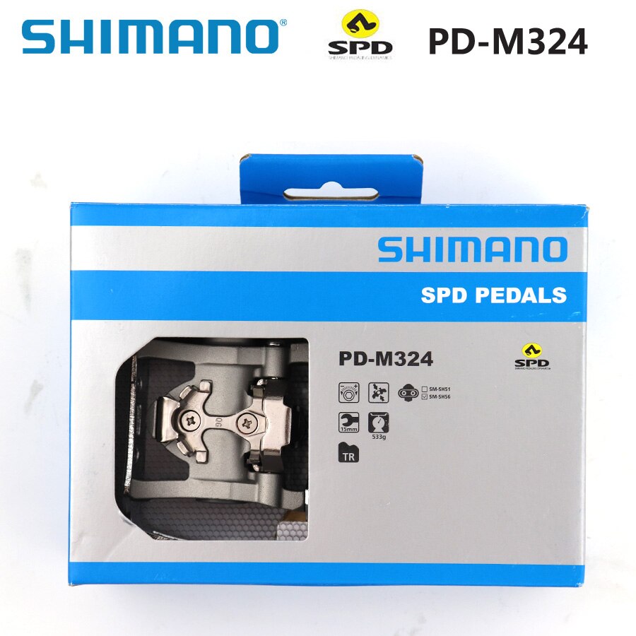SHIMANO PD M324 PD-M324 SPD Pedal MTB Road Pedals ... – Grandado
