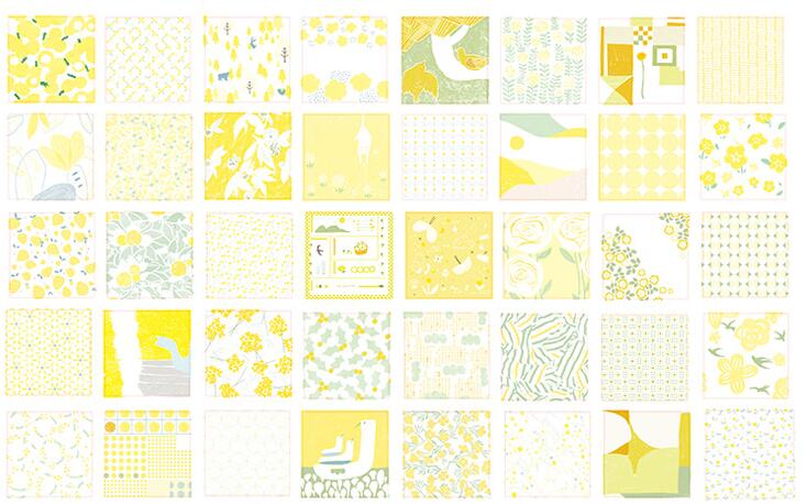 6inch watercolor yellow background papers scrapboo... – Grandado