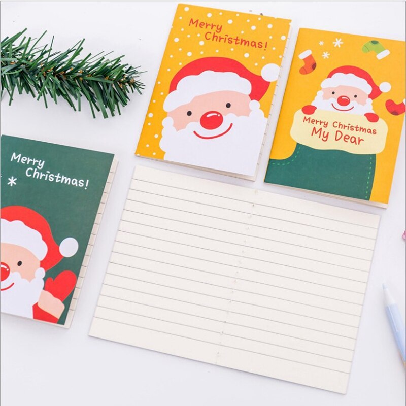 5 Pcs/lot Cute cartoon Christmas Paper Book Diary ... – Grandado