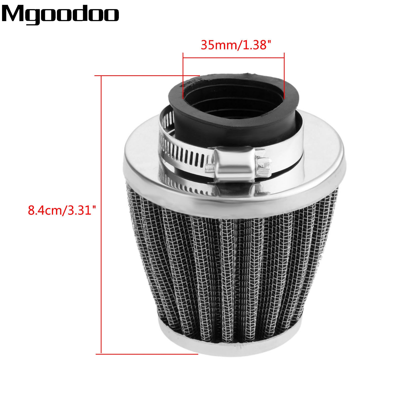 35mm Double Layer Steel Air Filter Gauze Clamp-on ... – Grandado