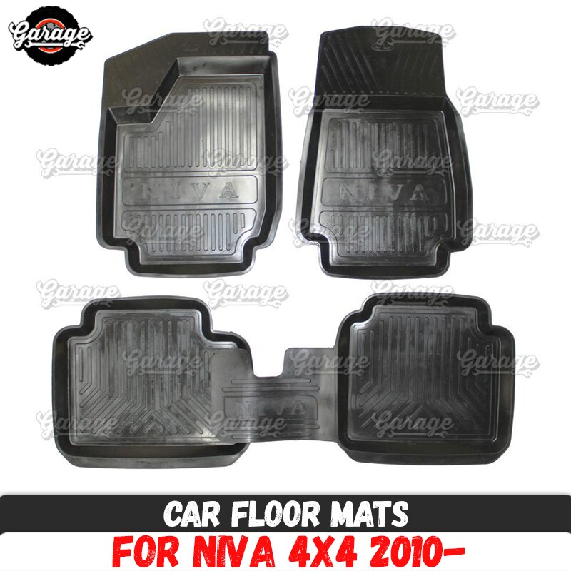 Car floor mats for Lada Niva 4x4 - rubber 1 set / ... – Vicedeal