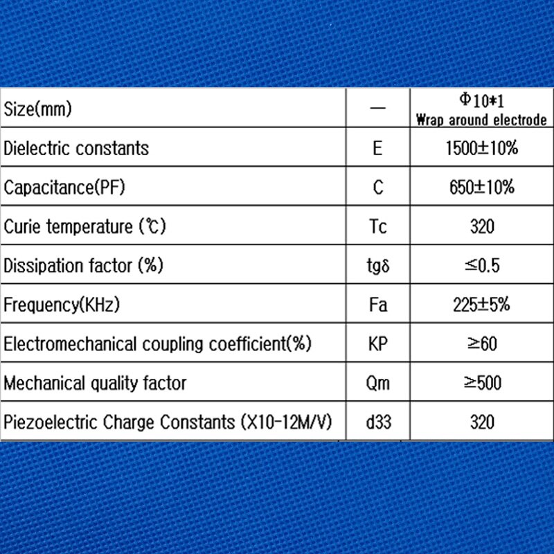 Ultrasonic Piezoelectric Ceramic Disc 10x1.0mm-PZT... – Vicedeal