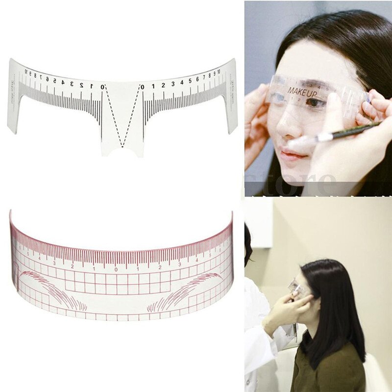 Reusable Semi Permanent Eyebrow Ruler Eye Brow Mea... – Vicedeal
