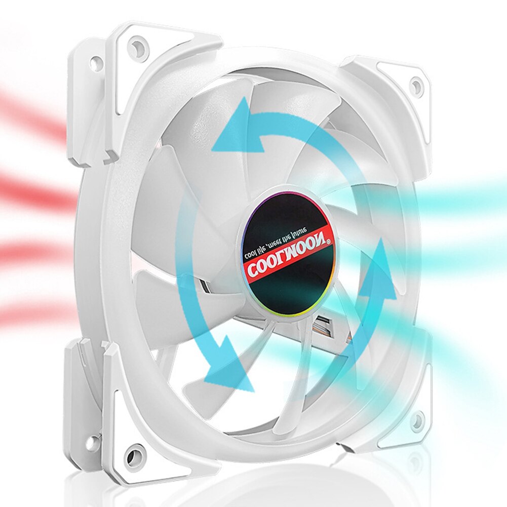 Coolmoon Argb Cooling Fan 4pin Pwm 5v 3pin 12cm Ar Grandado