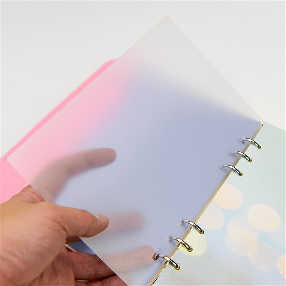 A5 A6 PP Binder Divider 6 Holes Filler Frosted Pla... – Grandado