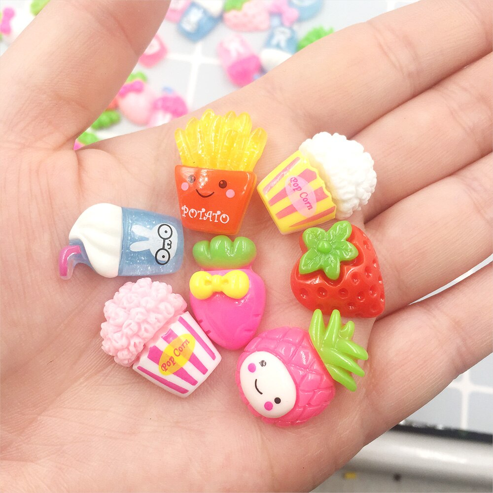 100Pcs Mix Cute Food Resin Decoration Crafts Mini ... – Grandado