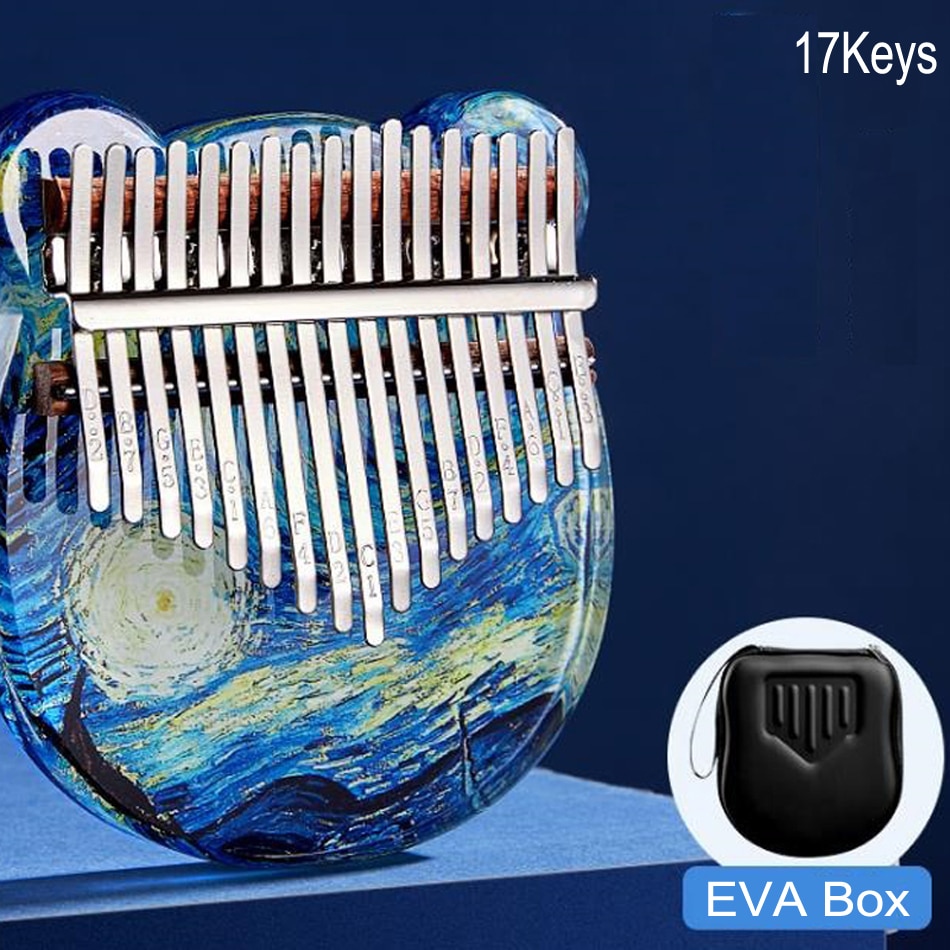 17 21 Keys Kalimba Crystal Mbira Dream Starry Sky ... – Vicedeal