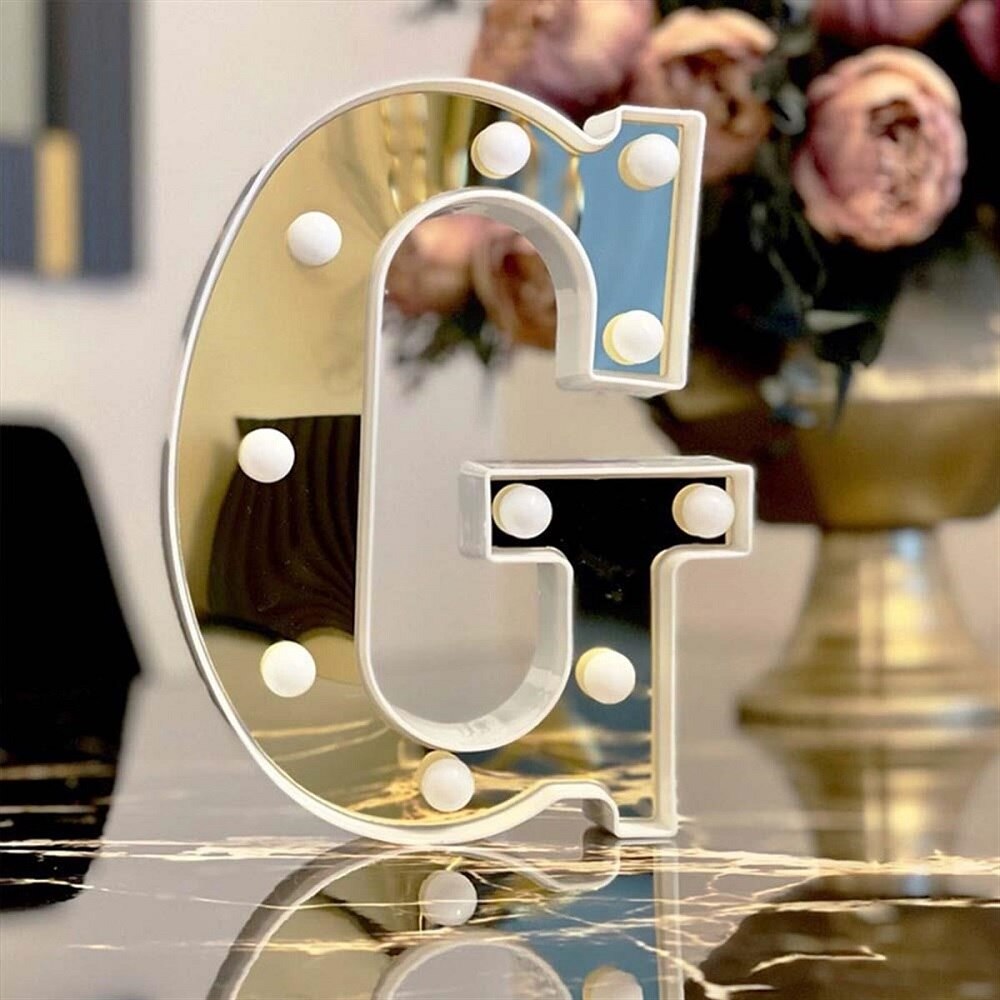 Decorative Led Illuminated 3d Letter G Big Size Or... – Vicedeal