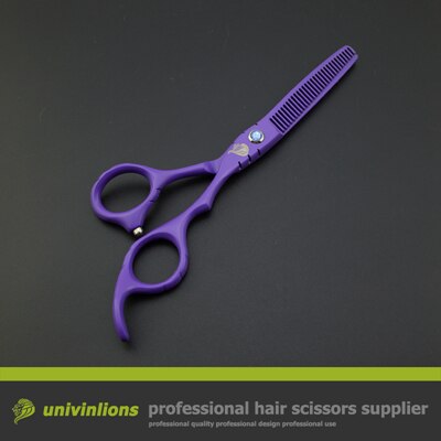 6" purple scissors barber cutting scissors thinnin... – Grandado
