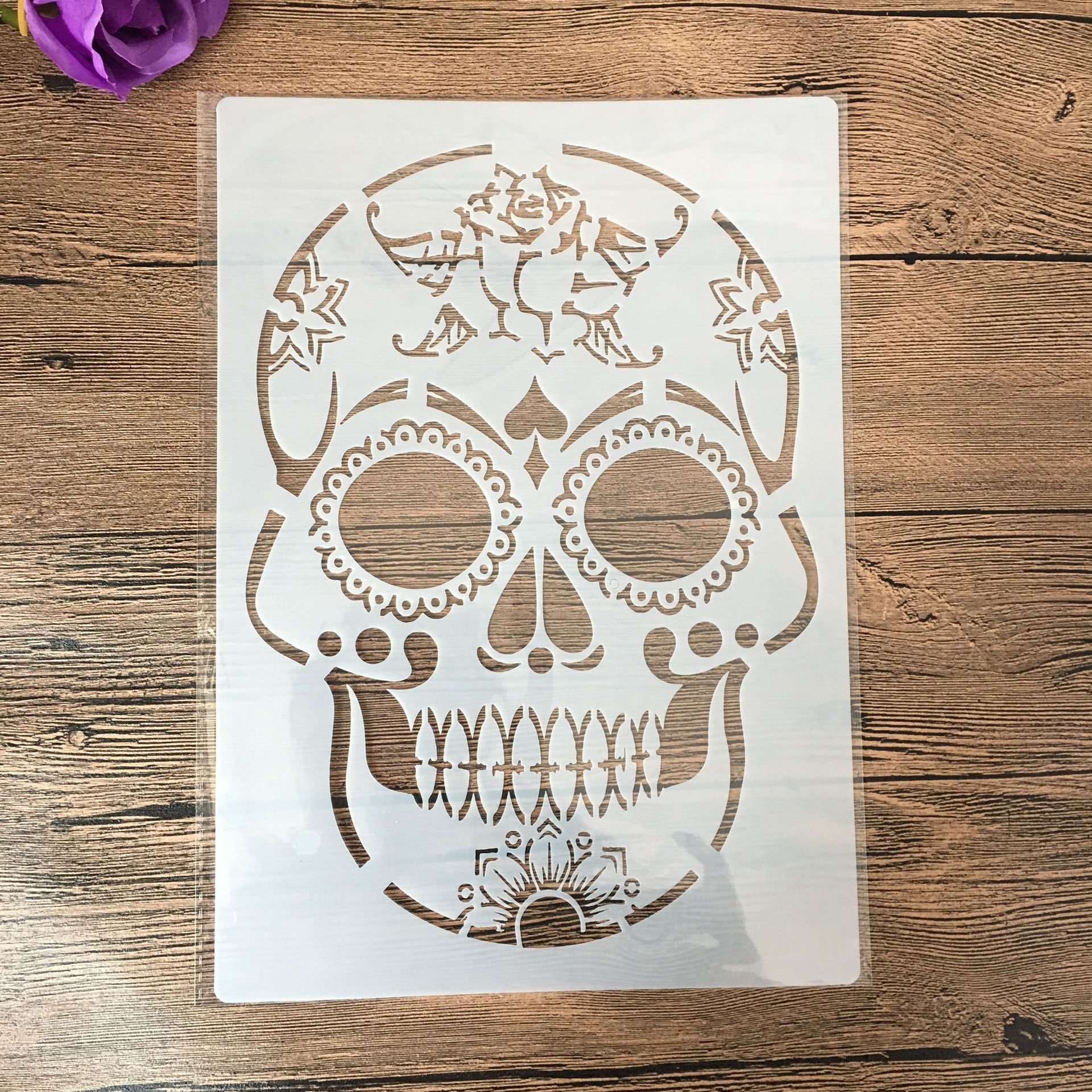 A4 29 * 21cm Skull DIY Stencils Wall Painting Scra... – Grandado