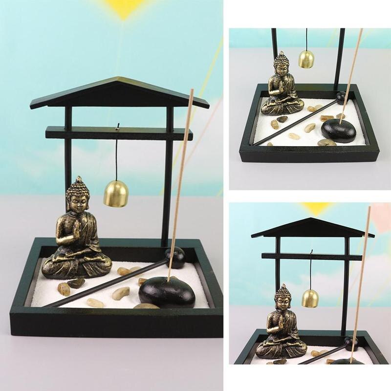 Tabletop Incense Burner Decor Garden Kit W/ Statue... – Grandado