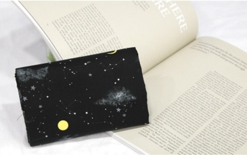 half yard plain fabric with sky star moon print ha... – Grandado