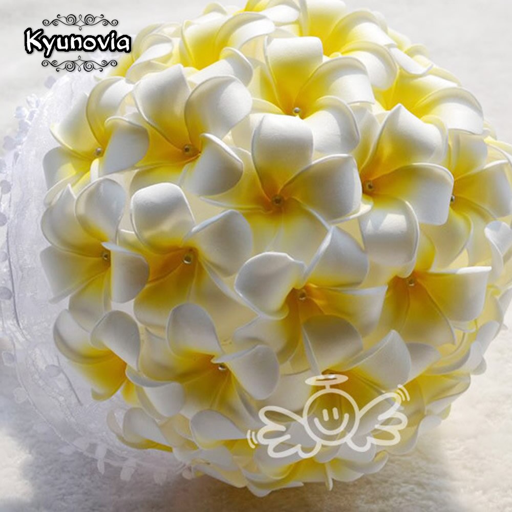 Kyunovia Rhinestone Shinning Satin Ribbon Plumeria... – Vicedeal