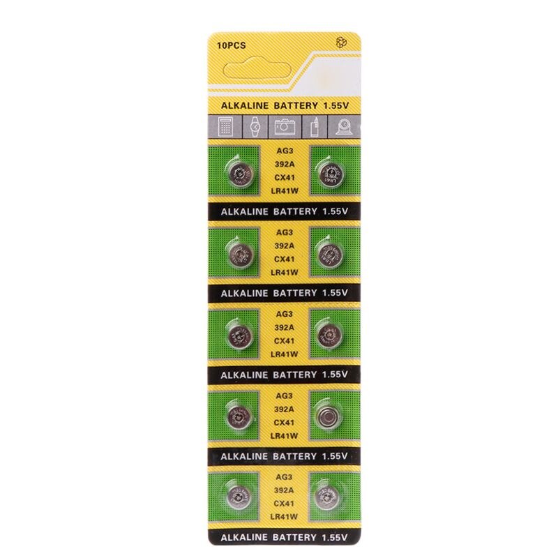 10PCS Cell Coin Alkaline Battery AG3 1.55V Button ... – Grandado