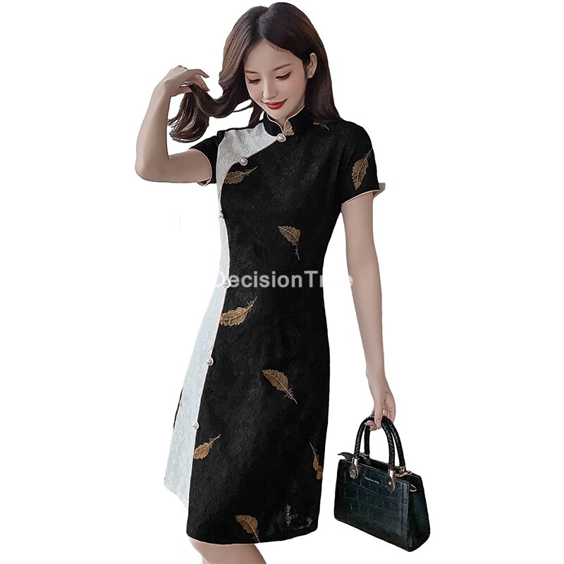 Qipao – robe chinoise élégante en dentelle, qipao,... – Grandado
