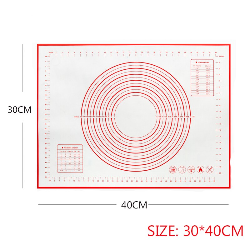 1pcs Non Stick Silicone Baking Mat Pad with Measur... – Vicedeal