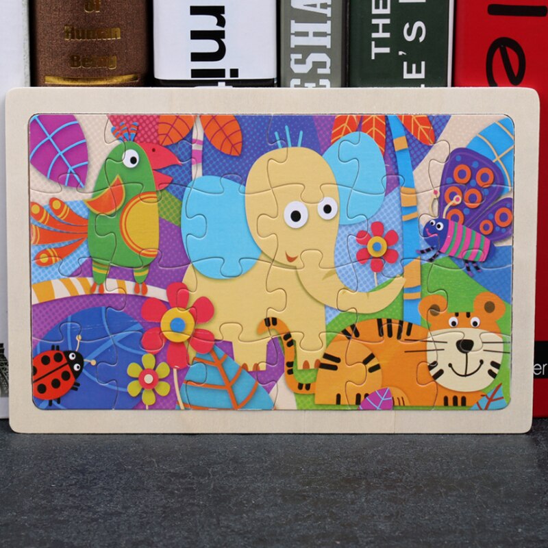 ! Real Wooden Puzzle Toys Animal Transport Multi-i... – Grandado