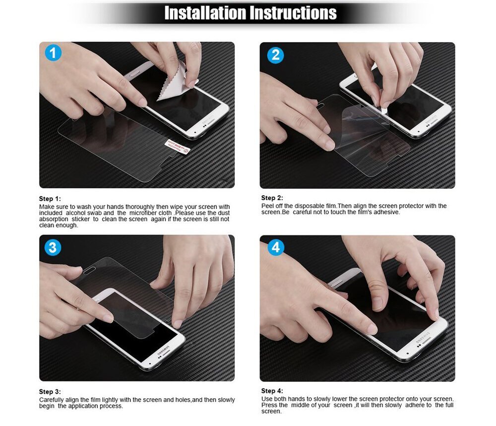 2Packs glas screen protector voor Samsung galaxy t... – Vicedeal