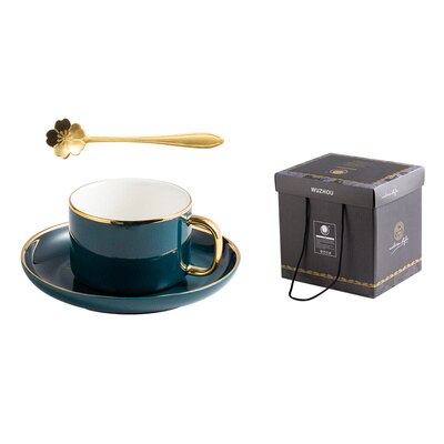Europese Luxe Gouden Rand Keramiek Koffie Thee Cup... – Grandado