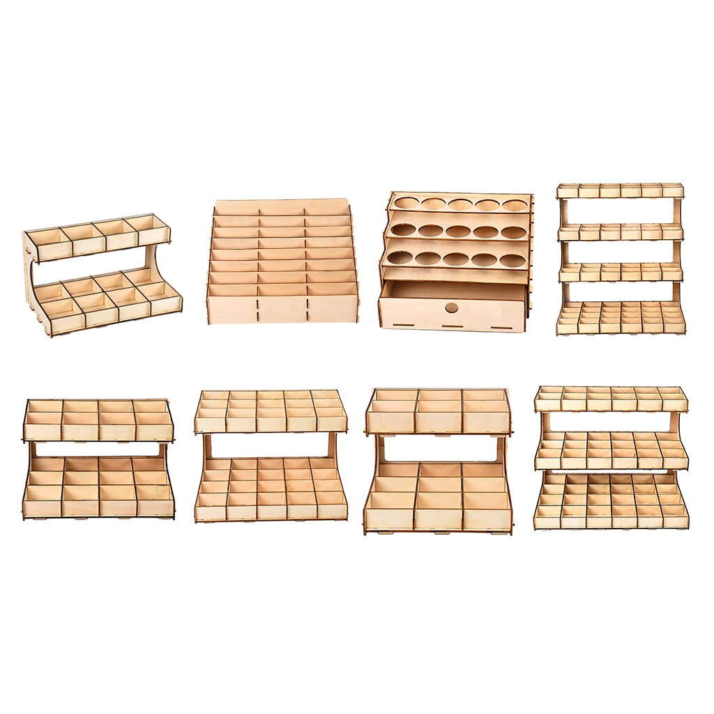 DIY Craft Pigment Color Paint Ink Wooden Storage R... – Vicedeal