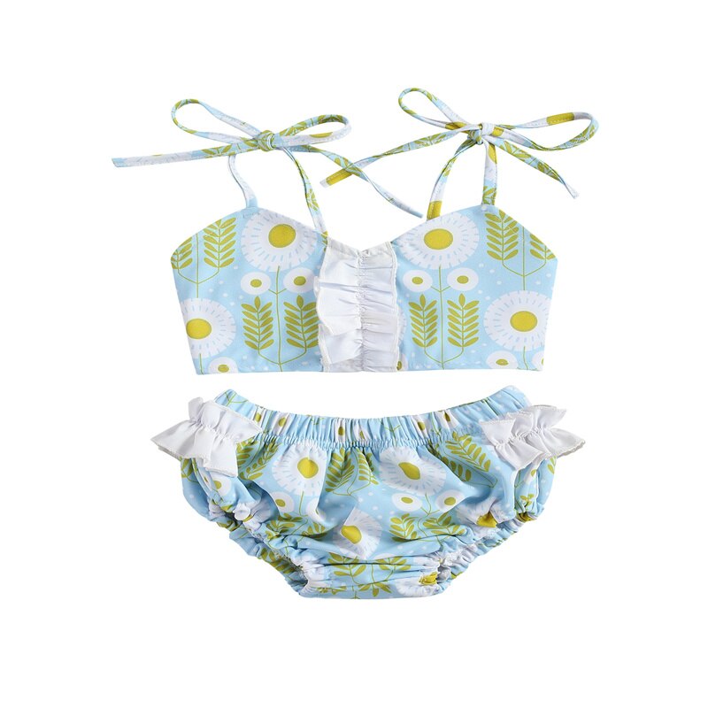 Meihuida Girls Two-piece Swimming Clothes Set Ligh... – Grandado