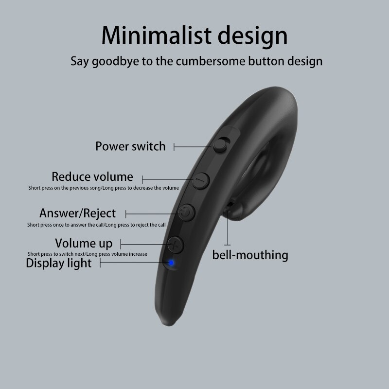 Bone Conduction Earphone Sport Bluetooth Headset H... – Grandado Bone Conduction Earphone Sport Bluetooth Headset H... – Grandado