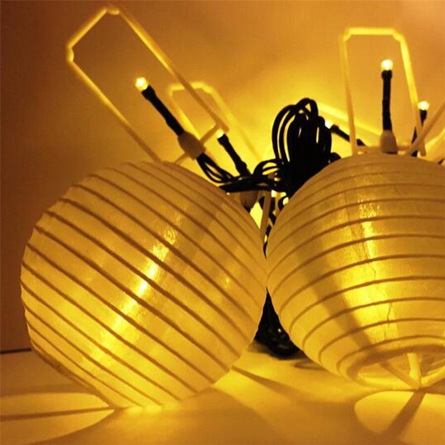 Waterproof 10/20/30pc Lantern Ball Solar String Li... – Vicedeal