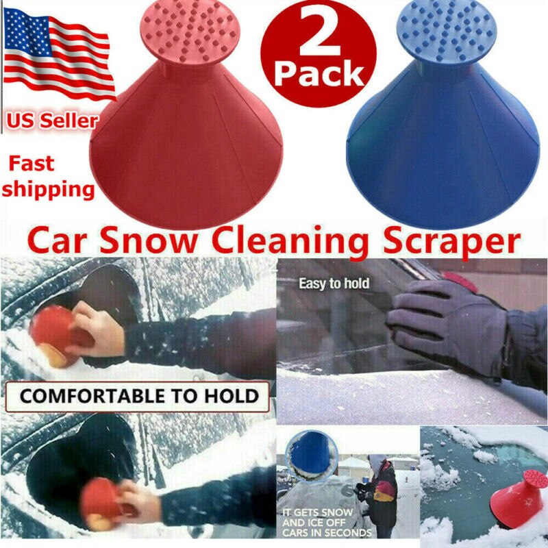 Mini Car Windshield Magic Ice Scraper Tool Cone Sh... – Grandado