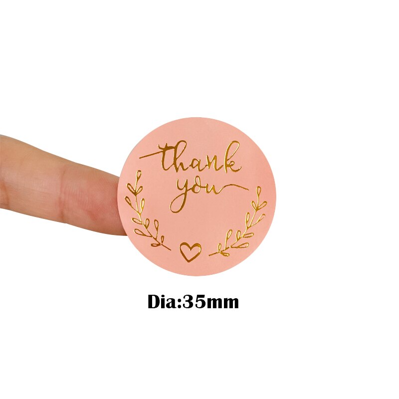 120Pcs Bronzing Sticker Roze Leuke Liefde Ronde Be... – Grandado