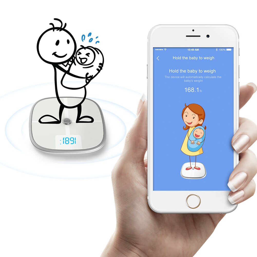 FDA Smart Health Scale Bluetooth Wi-Fi Sync Measur... – Vicedeal