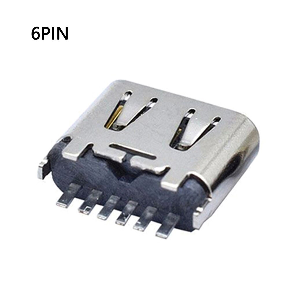 10pc 20pc TYPE-C 6 Pin female Vertical plug-in boa... – Grandado