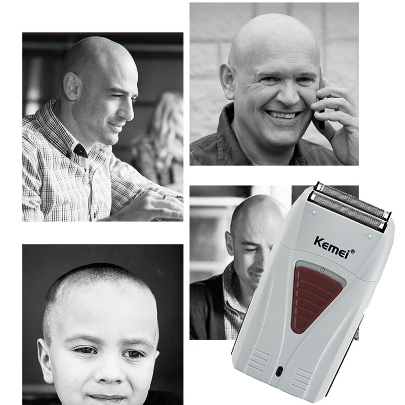 Kemei Men's Hair Clipper 0mm Bareheaded Hair R... – Grandado