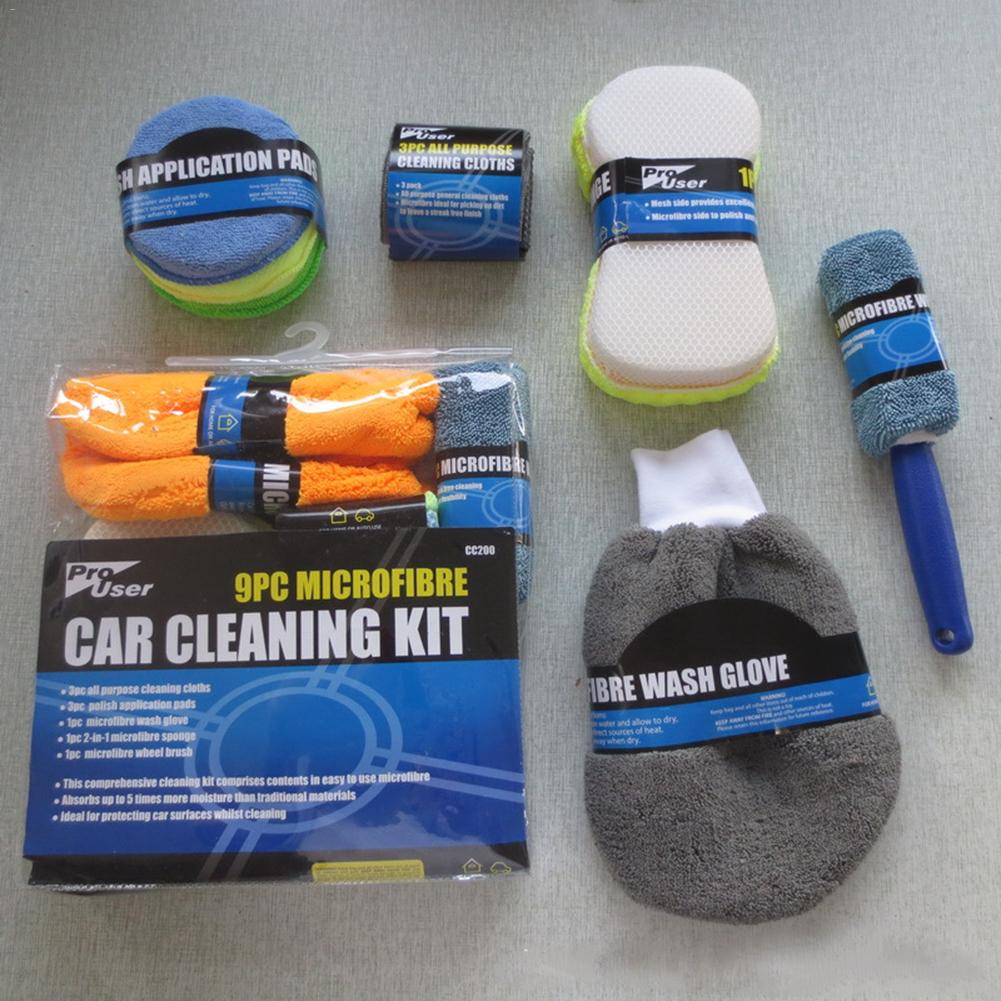 9 Stks Microfiber Wasstraat Reinigen Kit Omvat Mic... – Grandado