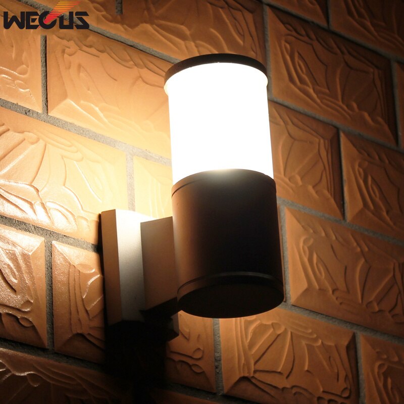 (WECUS) Outdoor wall lamp, modern simple exterior ... – Grandado