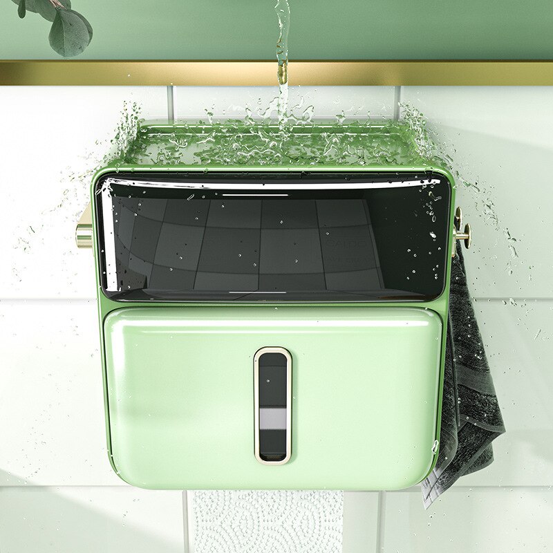 Wall Mount Toilet Paper Holder Waterproof Tissue B... – Vicedeal