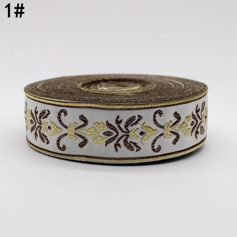 2 yards classic jacquard webbing trim beautiful we... – Grandado