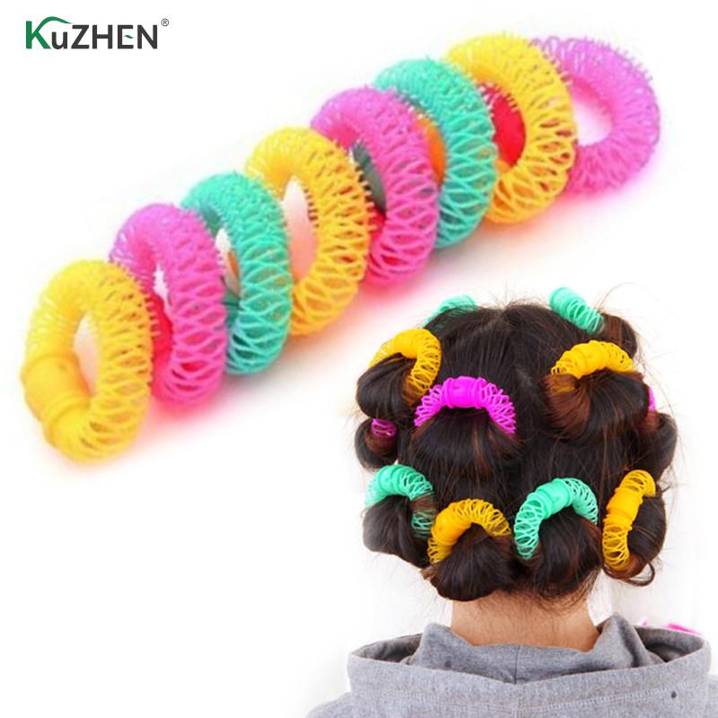 8 Pcs/lot Hairdress Magic Hair Curler Spiral Curls... – Vicedeal