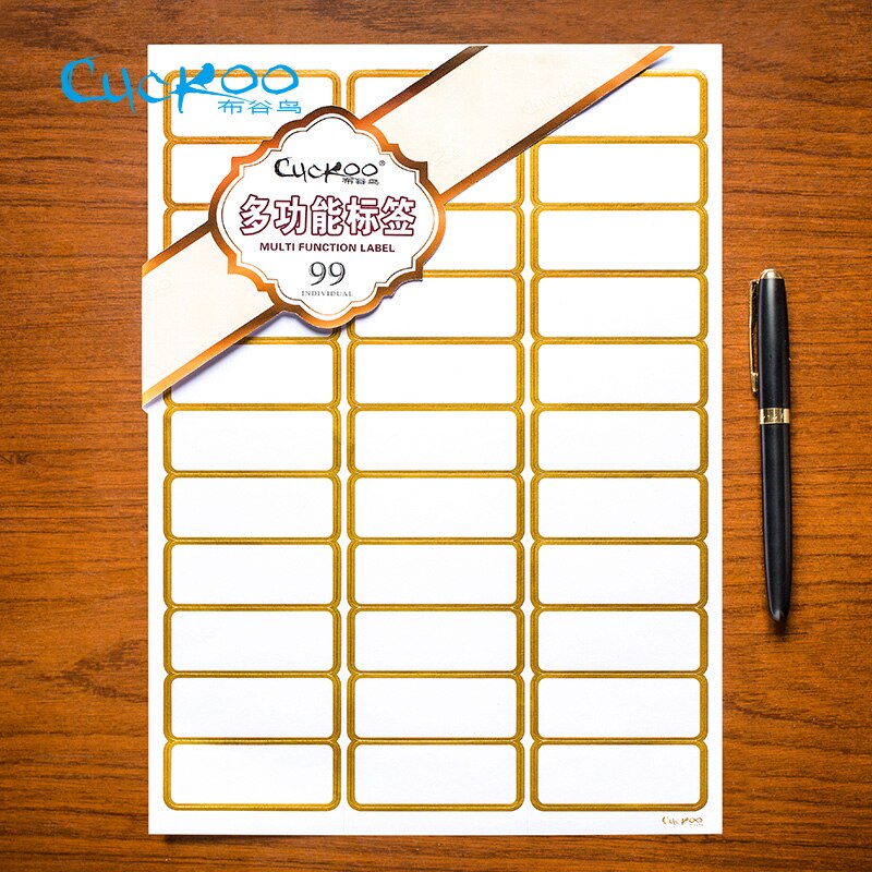 CUCKOO 99pcs/lot A4 size 62*25 each printable pape... – Grandado