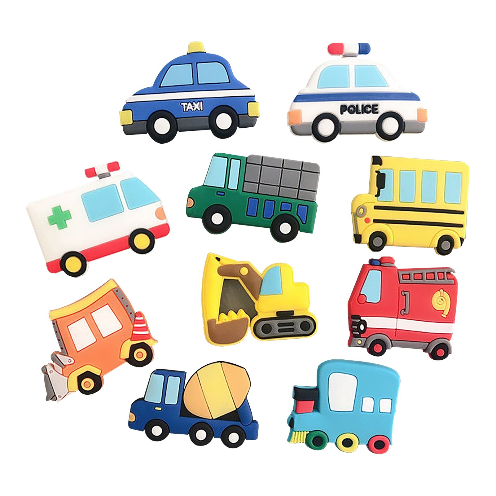 10pcs Fridge Cute Cartoon Magnets Set Soft Glue To... – Grandado