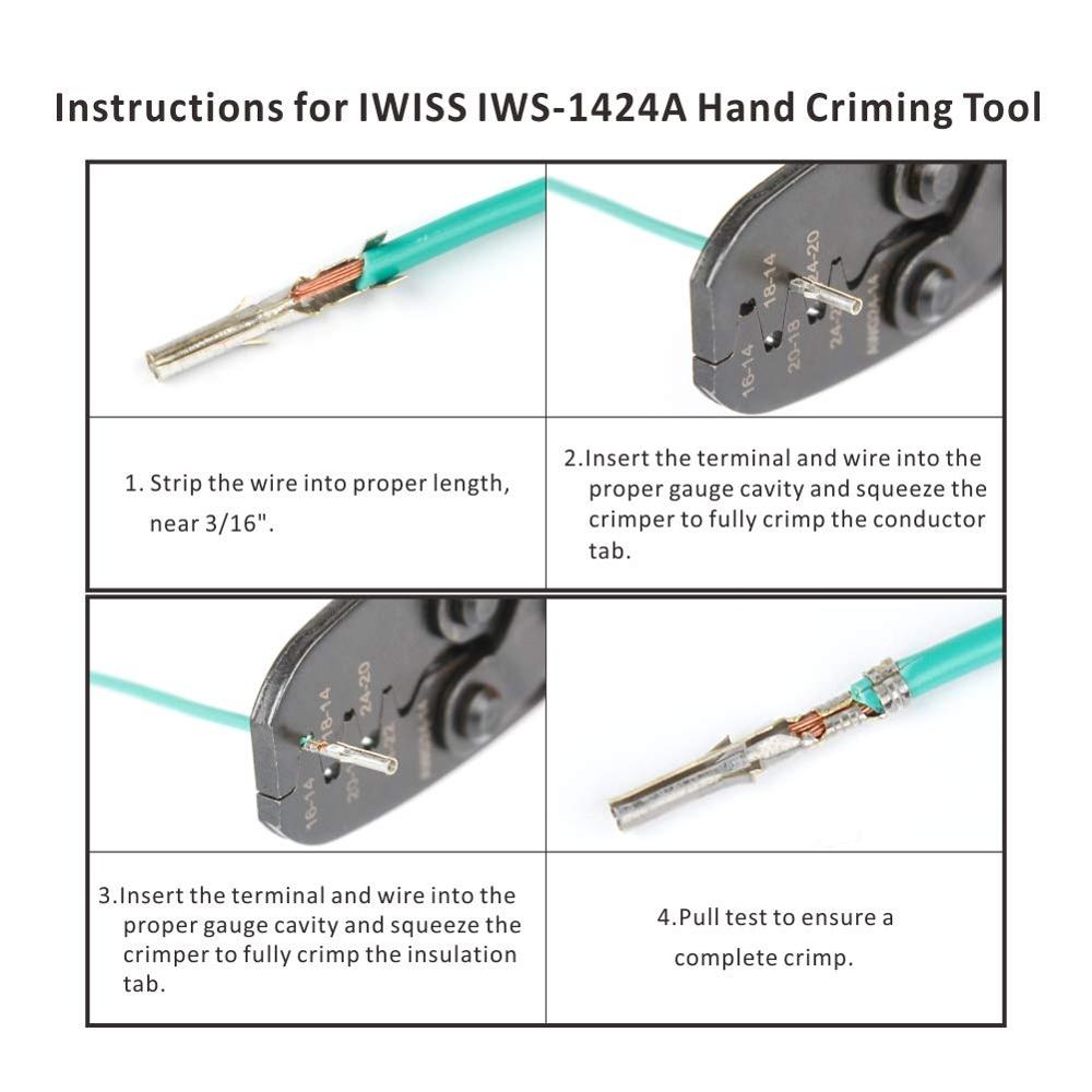 IWS-1424A Wire Clamp Open Barrel Terminal Crimper ... – Grandado