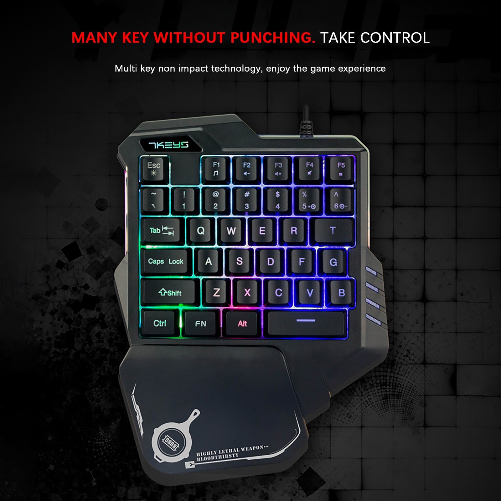 35-key Colorful Backlit One-handed Rgb Mechanical ... – Grandado