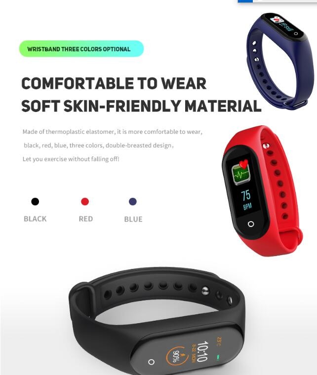 M4 Smart Band Fitness Armband Smartband smart armb... – Vicedeal