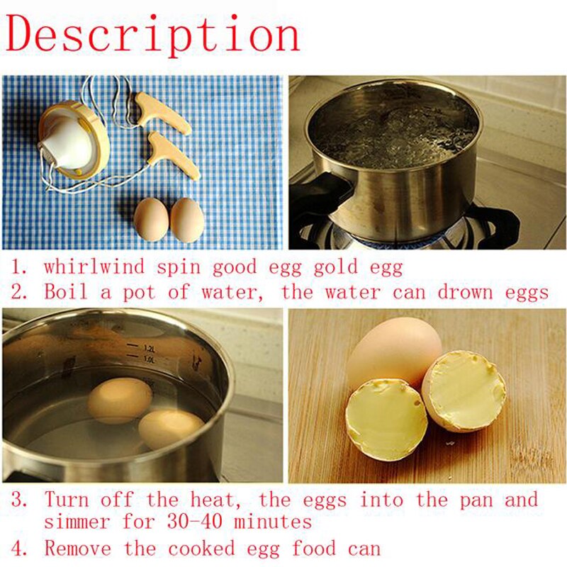 Simple Egg Scrambler Hand Powered In-Shell Shaker ... – Vicedeal