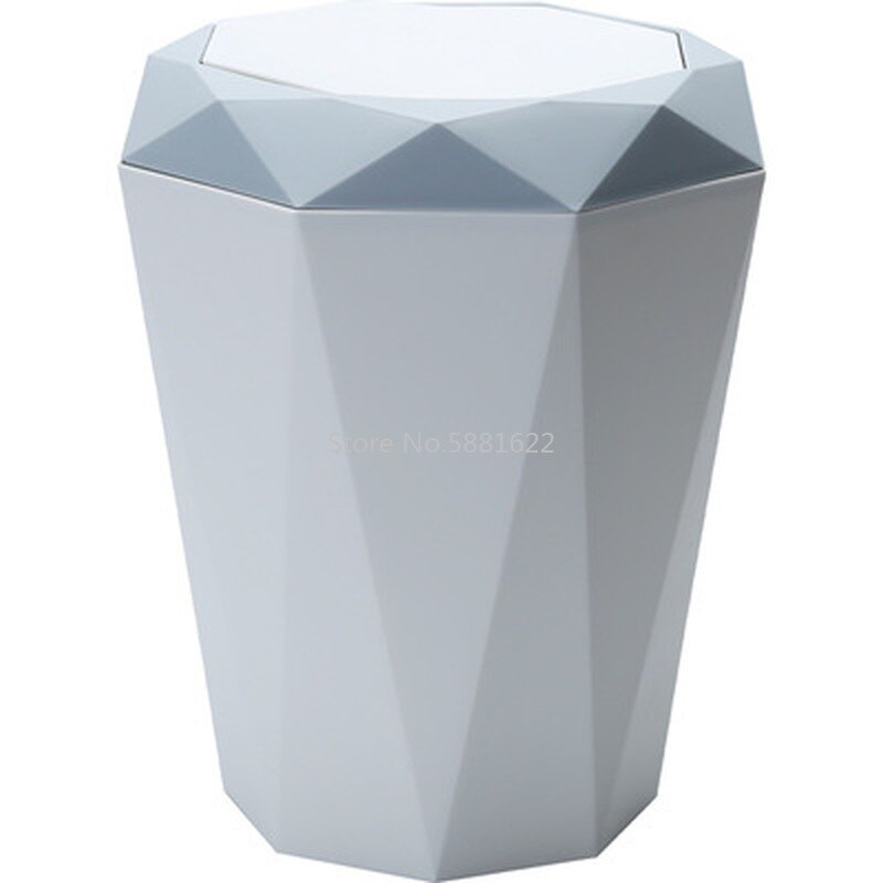 Nordic Flap Type Trash Can Diamond Type Desktop Pa... – Grandado