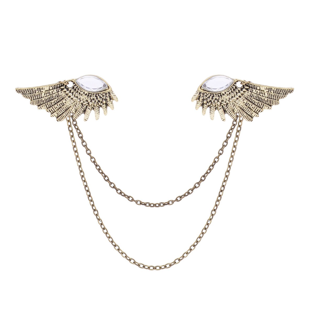 Angle Wings Collar Pin Brooch Cardigan Sweater Sha... – Grandado
