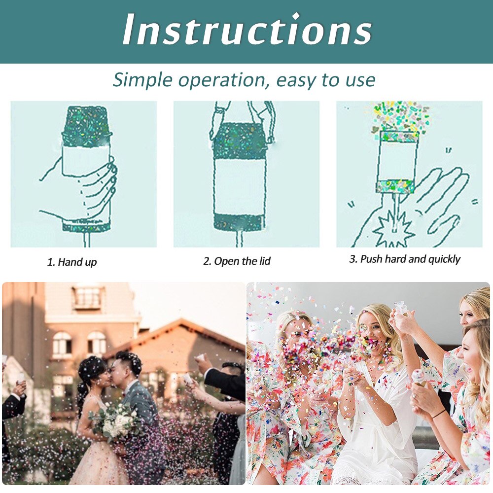 Kleurrijke Push Party Poppers Voor Wedding Festiva... – Vicedeal