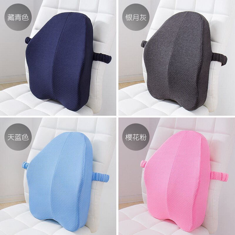 Memory Foam Lumbar Support Back Cushion Firm Pillo... – Grandado