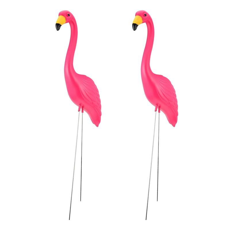 2pcs Artificial Flamingo Garden Stake Flamingo Scu... – Grandado